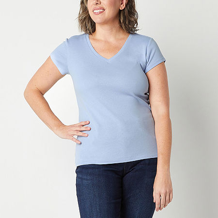 Click here for Liz Claiborne Womens V Neck Short Sleeve Tall T-Sh... prices