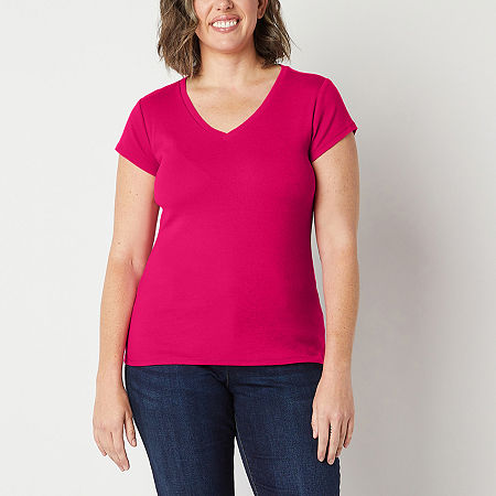 Click here for Liz Claiborne Womens V Neck Short Sleeve Tall T-Sh... prices