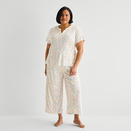 Click here for Adonna Womens Short Sleeve 2-pc. Plus Pajama Sets... prices