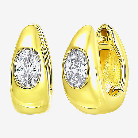 Click here for Womens White Cubic Zirconia 14K Gold Over Silver H... prices