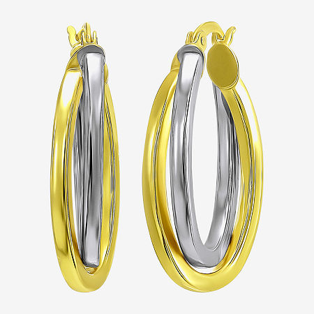 Click here for Womens Sterling Silver Hoop Earrings  One Size  Ye... prices