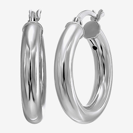 Click here for Womens Sterling Silver 22mm Hoop Earrings  One Siz... prices