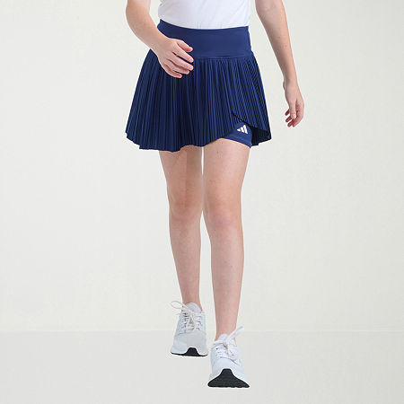 Click here for adidas Girls 8-16 Woven Pleated Skort - Dark Blue prices