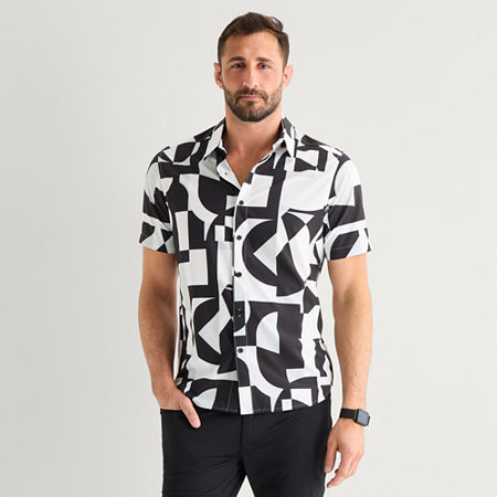 Click here for Stylus Mens Short Sleeve Regular Fit Button-Down S... prices