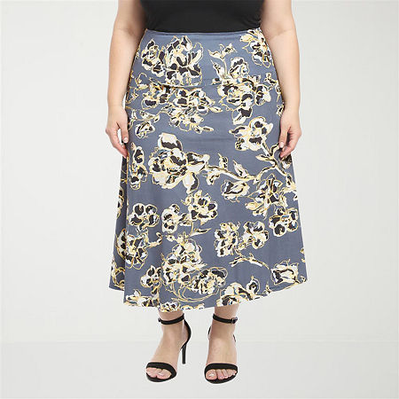 Click here for 24seven Comfort Apparel Plus Size Floral Elastic W... prices