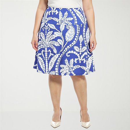 Click here for 24seven Comfort Apparel Plus Size Paisley Elastic... prices