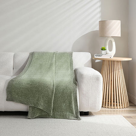 Click here for Chenille Midweight Throw  One Size  Green prices
