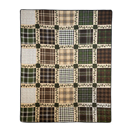 Click here for Donna Sharp Pine Patch Lightweight Throw  One Size... prices