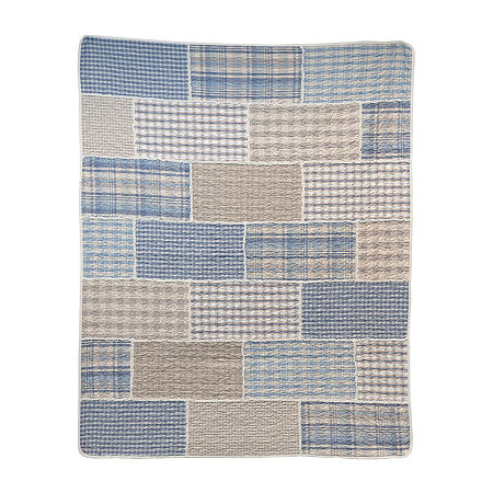 Click here for Donna Sharp Slate Cobblestone Lightweight Throw  O... prices