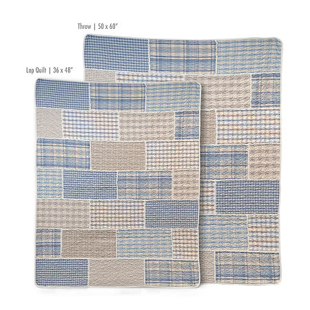 Click here for Donna Sharp Slate Cobblestone Lightweight Throw  O... prices