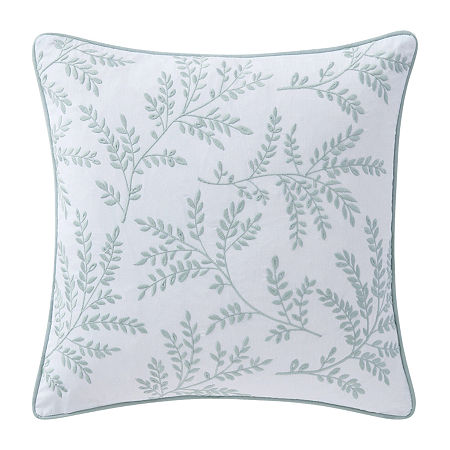 Click here for Martha Stewart Murray Leaves Embroidered 18x18 Squ... prices