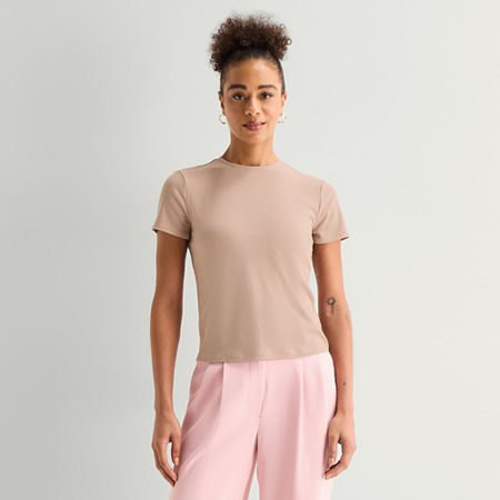 Click here for Worthington Womens Crew Neck Short Sleeve T-Shirt... prices