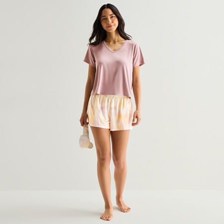 Click here for Ambrielle Womens V-Neck Short Sleeve 3-pc. Pajama... prices