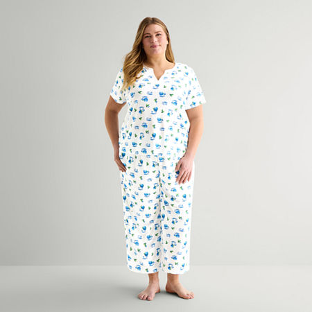 Click here for Adonna Womens Short Sleeve 2-pc. Plus Pajama Sets... prices