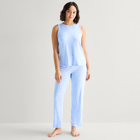 Click here for Jaclyn Womens Crew Neck Sleeveless 2-pc. Pajama Se... prices