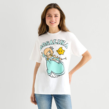 Click here for Rosalina Boyfriend Tee Womens Juniors Crew Neck Sh... prices