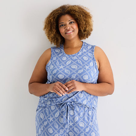 Click here for Jaclyn Womens Crew Neck Sleeveless 2-pc. Plus Paja... prices