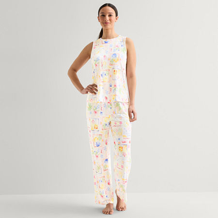 Click here for Jaclyn Womens Crew Neck Sleeveless 2-pc. Pajama Se... prices