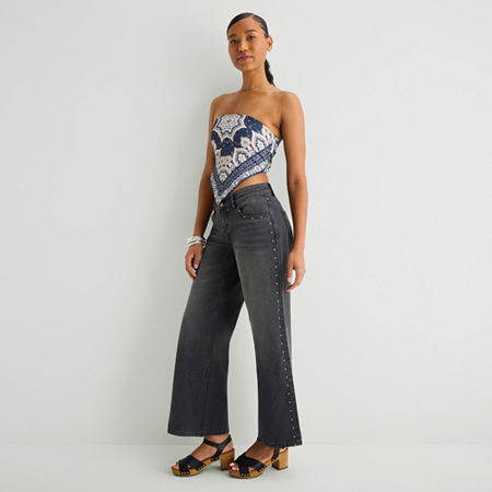 Click here for Forever 21 Womens Juniors Wide Leg Jean  10  Black prices