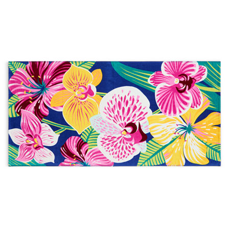 Click here for Outdoor Oasis Print Beach Towel  One Size  Pink prices