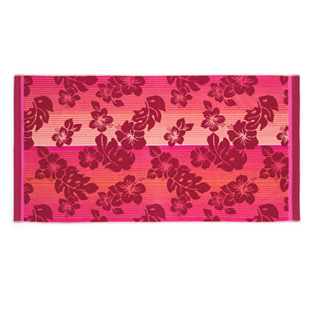 Click here for Outdoor Oasis Jacquard Beach Towel  One Size  Pink prices