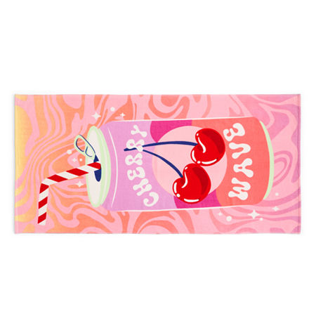 Click here for Outdoor Oasis Print Beach Towel  One Size  Pink prices