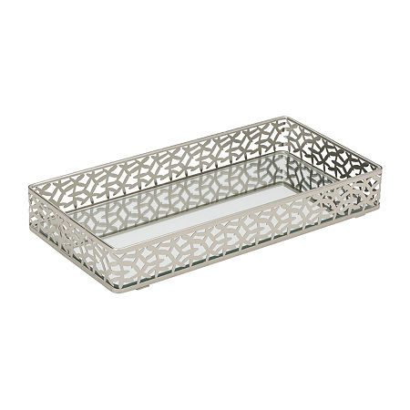 Click here for Kennedy International Vanity Trays  One Size  Silv... prices