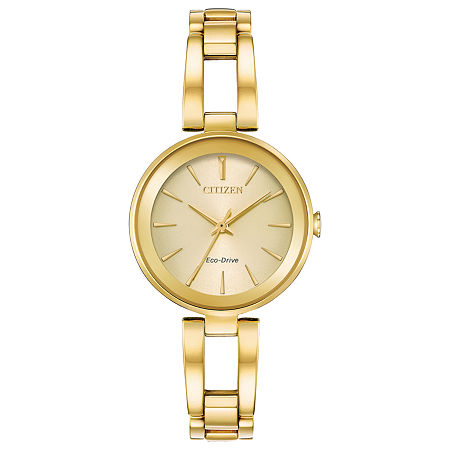 Click here for Citizen Womens Eco-Drive Axiom Gold-Tone Stainless... prices