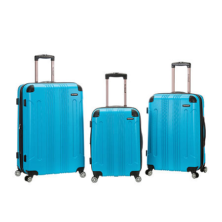 Rockland Sonic 3-Pc. Hardside Luggage Set - Turquoise