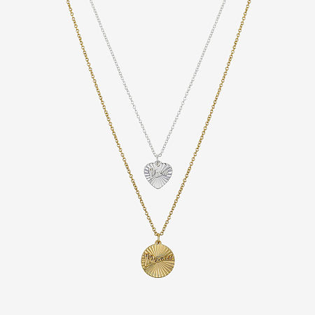 Click here for Sparkle Allure Womens 2-pc. Necklace Set  One Size prices