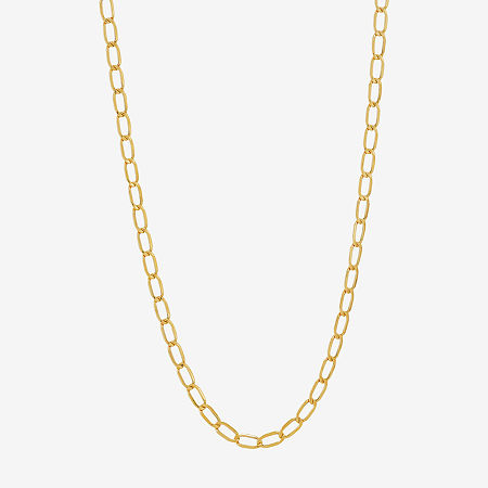 Click here for 14K Gold 18 - 22 Inch Hollow Elongated Curb Chain... prices