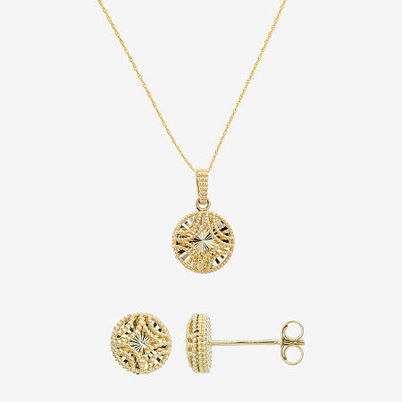 Click here for Womens 14K Gold Round 2-pc. Jewelry Set  One Size prices