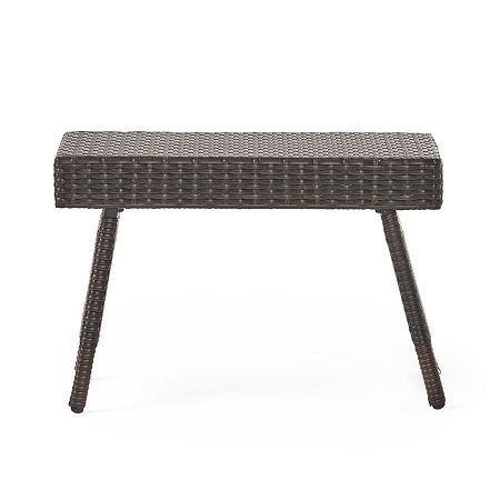 Click here for Salem Folding Rattan Side Table  One Size  Brown prices