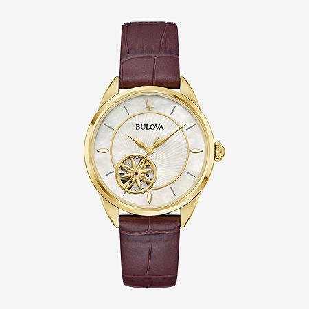 Click here for Bulova Womens Sutton Automatic Brown Leather Strap... prices