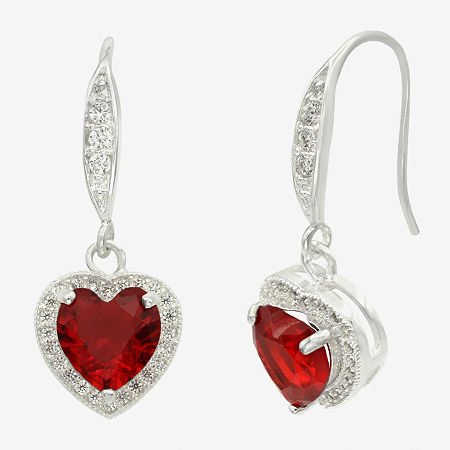 Click here for Sparkle Allure Womens Red Crystal Pure Silver Over... prices