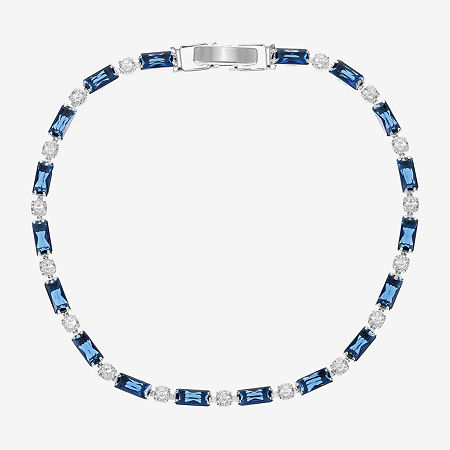 Click here for Sparkle Allure Womens Blue Cubic Zirconia Pure Sil... prices