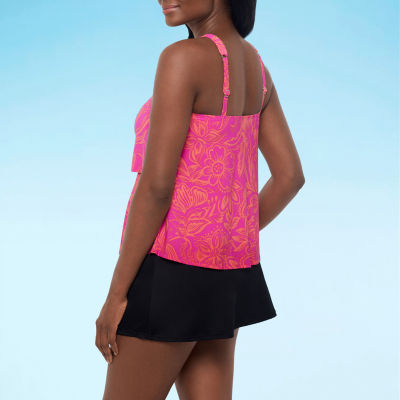 Sonnet Shores Floral Tankini Swimsuit Top, Color: Kiss My Tulips Pin ...