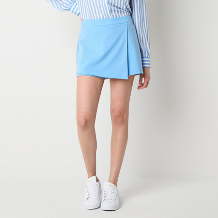 Click here for by&by Built In Shorts Womens Mid Rise Juniors Wrap... prices