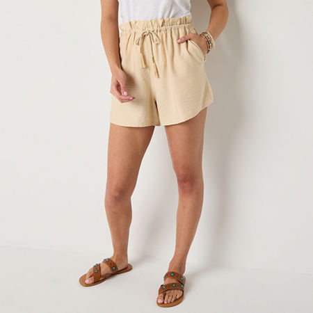 Click here for a.n.a. Womens Drawstring Drapey 4 Pull On Short  S... prices