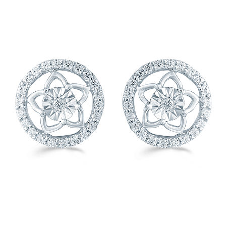 Click here for 1/3 CT. T.W. Natural White Diamond Sterling Silver... prices