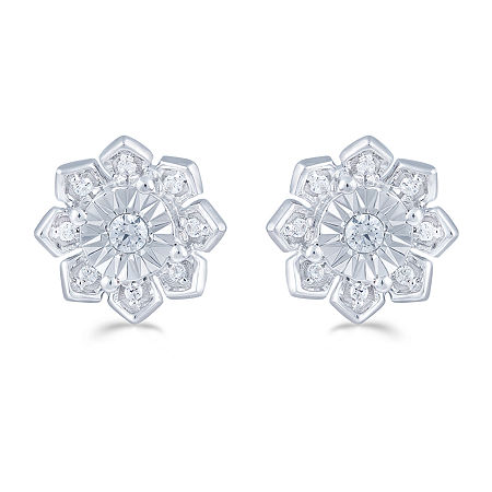 Click here for 1/6 CT. T.W. Natural White Diamond Sterling Silver... prices