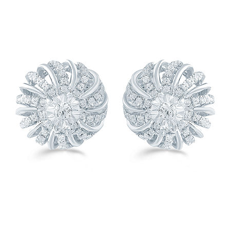 Click here for 1/2 CT. T.W. Natural White Diamond Sterling Silver... prices