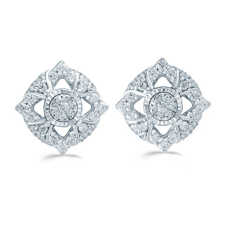 Click here for 1/2 CT. T.W. Natural White Diamond Sterling Silver... prices