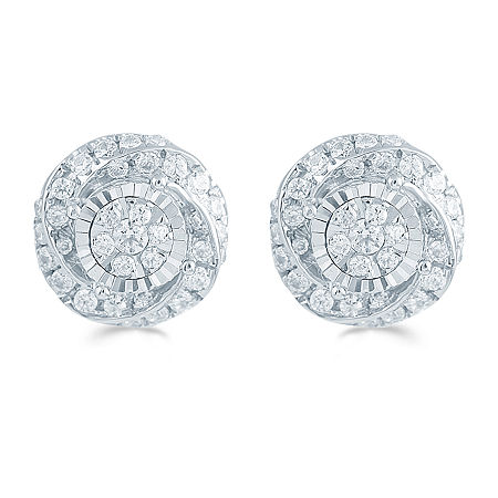 Click here for 1/2 CT. T.W. Natural White Diamond Sterling Silver... prices