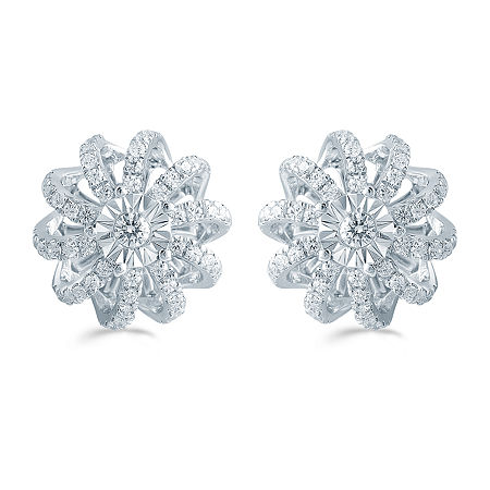 Click here for 1/2 CT. T.W. Natural White Diamond Sterling Silver... prices