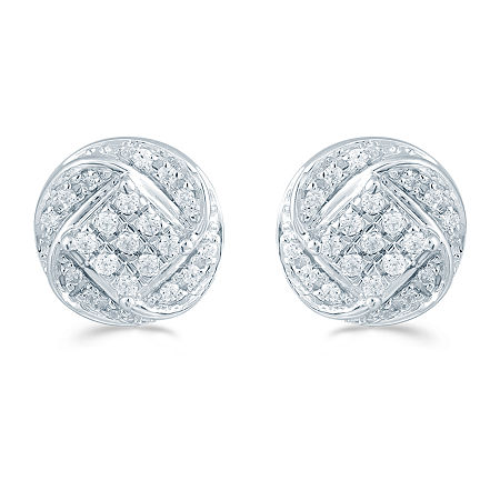 Click here for 1/5 CT. Natural White Diamond Sterling Silver 8.8m... prices