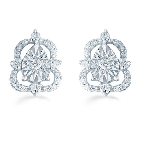 Click here for 1/5 CT. Natural White Diamond Sterling Silver 9.3m... prices