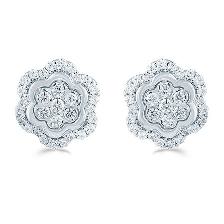 Click here for 1/2 CT. T.W. Natural White Diamond Sterling Silver... prices