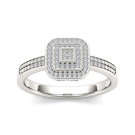 Click here for 1/6 CT.T.W. Natural Diamond 10K White Gold Engagem... prices