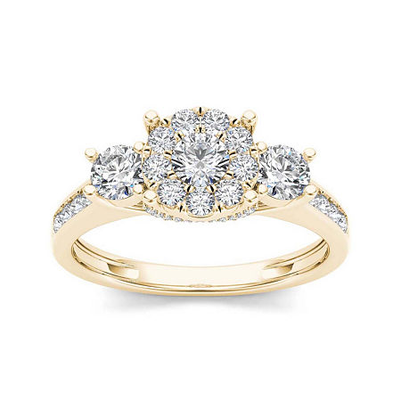 Click here for 1 CT.T.W. Natural Diamond 10K Yellow Gold 3-Stone... prices